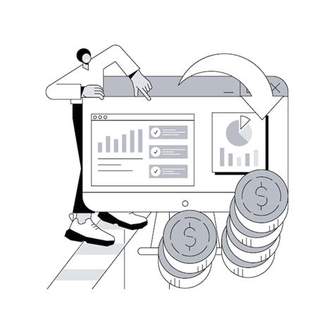 Premium Vector Data Monetization Abstract Concept Vector Illustration
