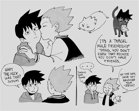 Kageyama Ritsu And Suzuki Shou Mob Psycho 100 Drawn By Kyokyeo Danbooru