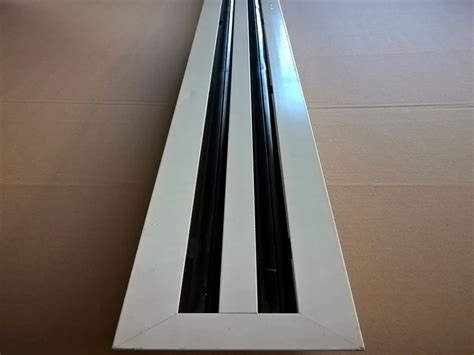 Aluminium Air Conditioning Linear Slot Diffuser With Plenum Box And Butterfly Volume Damper