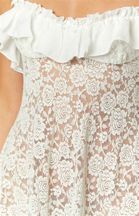 Bodhi White Lace Mini Dress Beginning Boutique Us