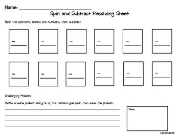 Double Digit Subtraction Without Regrouping Activities By Class With Campos