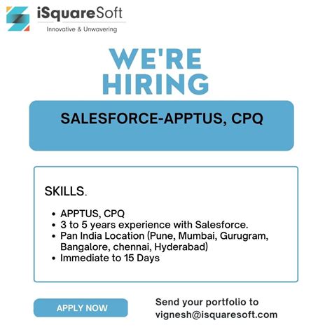 Vignesh Guru On Linkedin Salesforce Salesforce Apptus Cpq Hiring