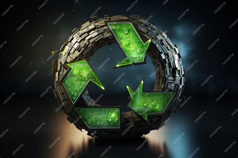 Premium Photo Circular Economy Concept With Arrows Generative Ai