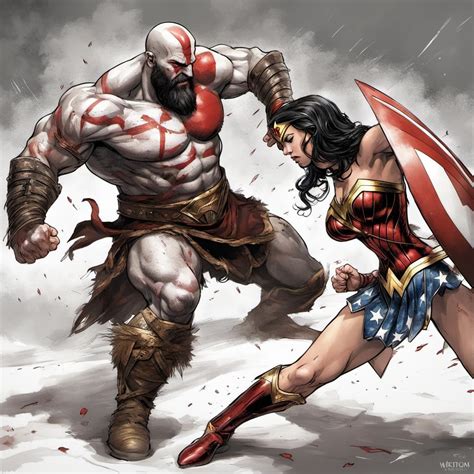 Kratos Vs Wonder Woman By Dilahk On Deviantart