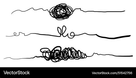 Hand Drawn Scribble Sketch Circle Object Tangled Vector Image
