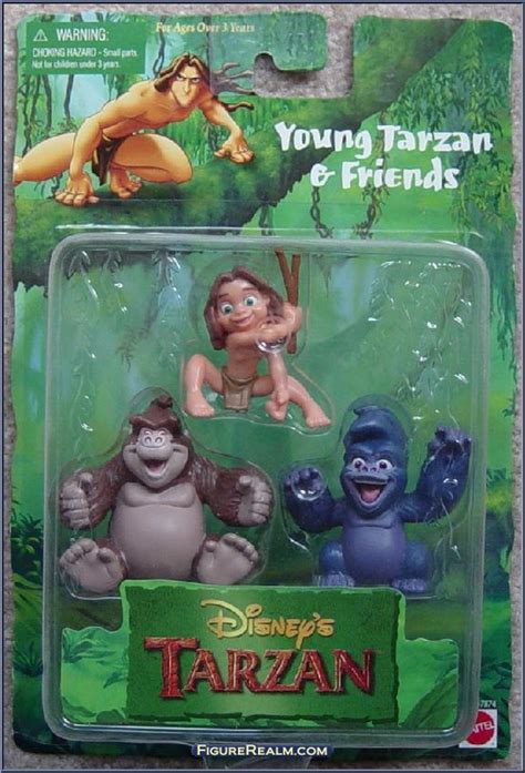 Young Tarzan And Friends Tarzan Disneys Figurines Mattel Action
