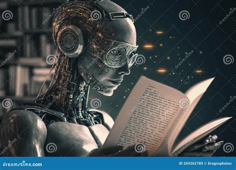 Ai Robot Or Android Machine Digital Technology Concept Idea Neural