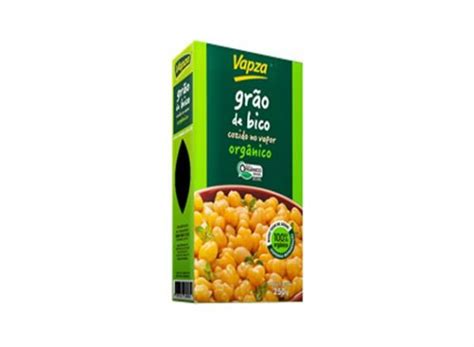 Vapza lança grão de bico orgânico Comida na Mesa
