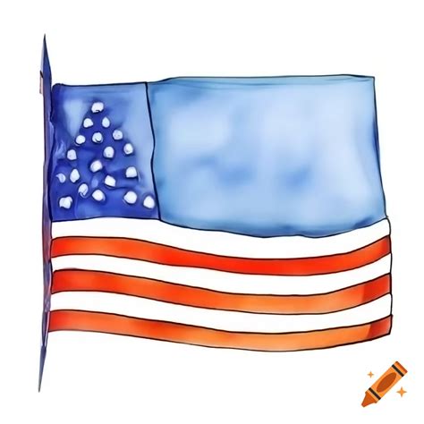13 Colonies Flag Drawing