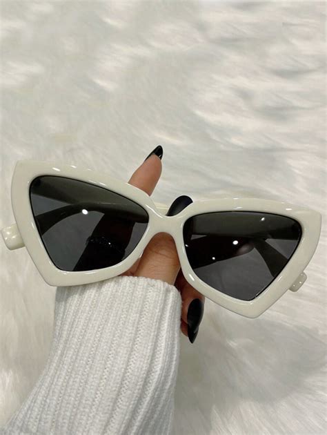 2023 New Glasses Personalized Triangle Glasses Fashion Jelly Tone