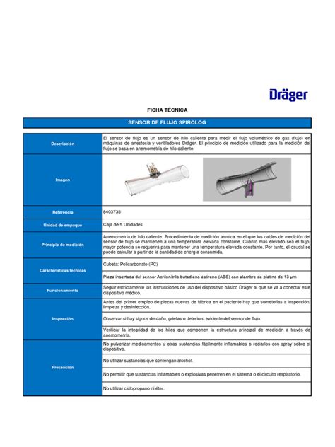 Ficha Técnica Sensor De Flujo Spirolog Pdf Agua Sensor