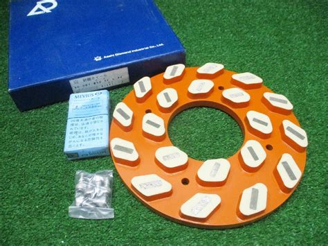 成落g604 旭ダイヤモンド工業 研磨ホイール 9d Db7 ♯50 Sf 外径φ約260mm 内径φ約105mm 厚約25mm消耗品