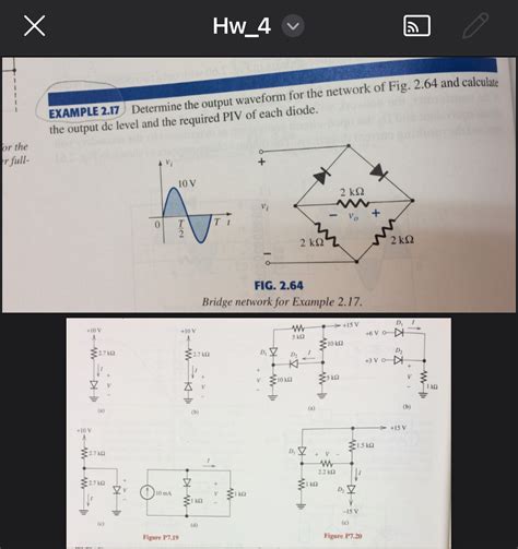 Solved Hw4example 217 ﻿determine The Output Waveform For