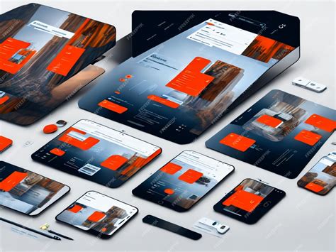 premium ai image modern user interface design template mockups ui ux