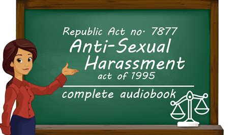 Anti Sexual Harassment Act Of 1995 Ra 7877 Complete Audiobook Youtube