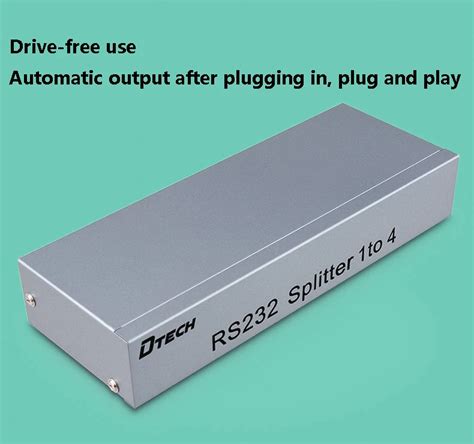 High Resolution Dtech Oem Odm Audio And Video Transmission Distribution 1x4 Port 1 In 4 Out