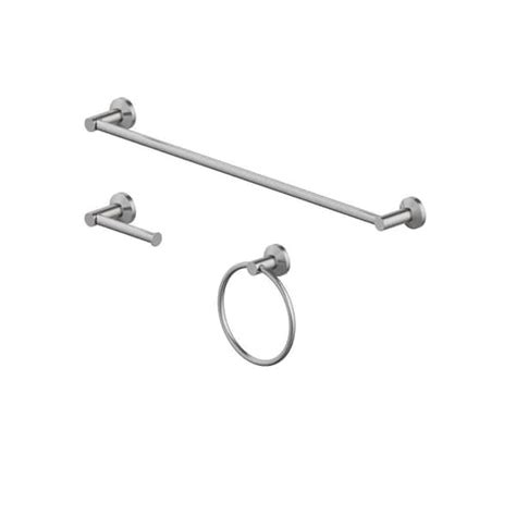 Glacier Bay Dorind 3 Piece Bath Hardware Set With 24 In Towel Bar