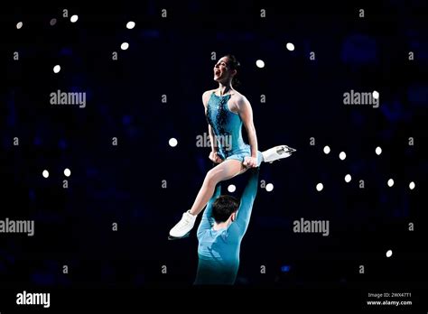 Deanna Stellato Dudek And Maxime Deschamps Can During Exhibition Gala