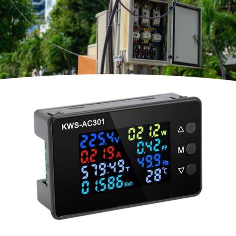 Monitor De Energía Medidor De Voltios Y Amperios Pantalla A Color De