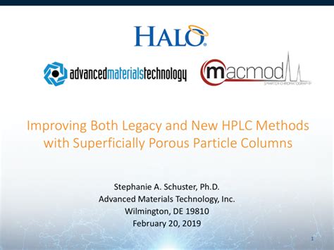 Improvement Of HPLC Methods L Webinar