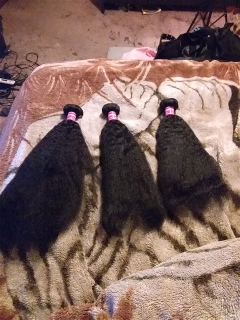 Nadula Natural Yaki Straight Hair Weave 3 Bundles Virgin Human Hair