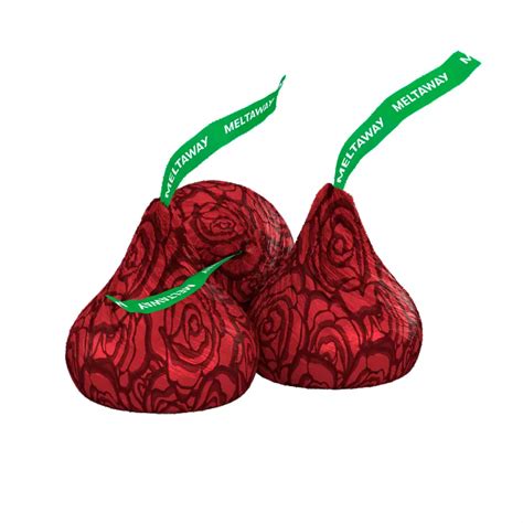 Hersheys Kisses Rose Foils Milk Chocolate Meltaway Candy 9 Oz Bag