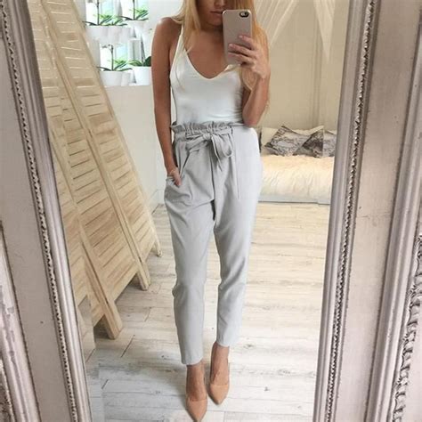 2019 2017 Spring Summer High Waist Harem Pants Women Summer Style Long