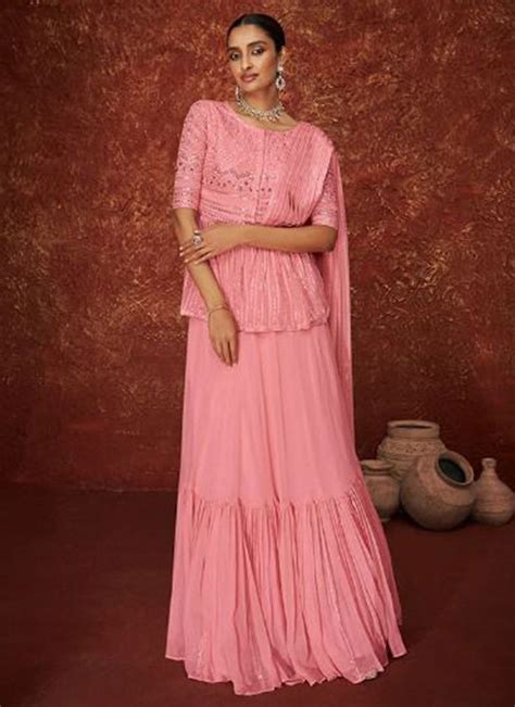 Daisy Party Wear Wholesale Indowestern Lehenga The Ethnic World