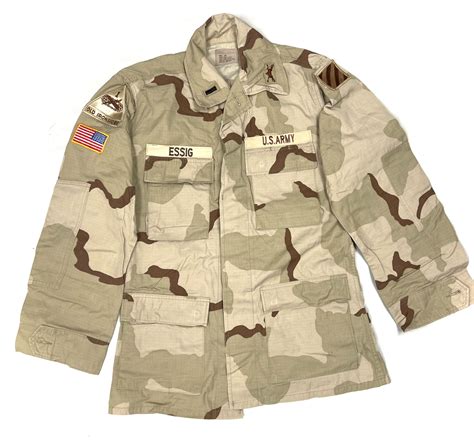 Us Army Dcu Jacket Double Patched To 1lt Essig Cavlary Officer 3rd Inf