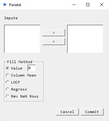 Imputing Missing Data Parietal Numerics