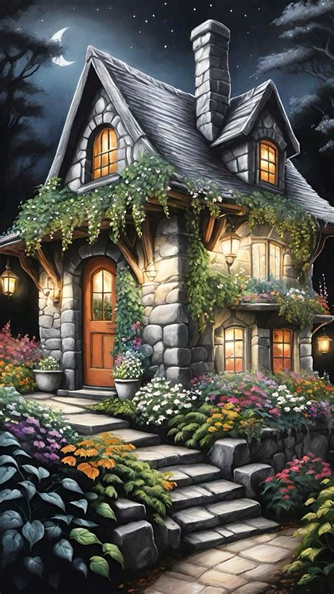 Pin By Norma On Manualidades Creativas In Dreamy Artwork Storybook Cottage Fairytale