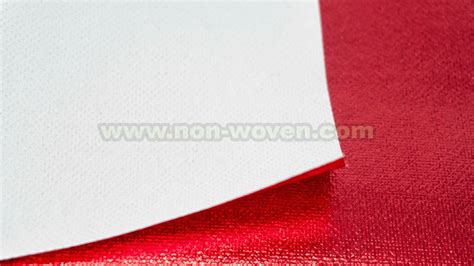Metallic Laminated Nonwoven Fabric Red Non Woven Fabric Manufacturer