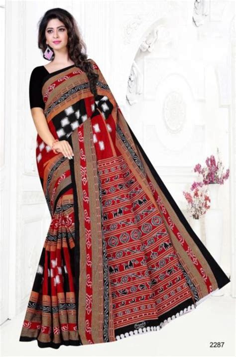 Buy Pasapalli Women Maroon Black Printed Digital Print Pure Cotton