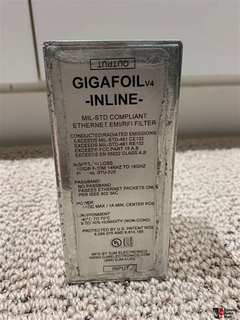 Gigafoil V4 Inline Ethernet Filter Audiophile Performance Tweak Photo
