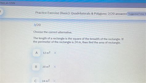 Testid Practice Exercise Basic Studyx