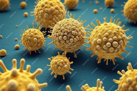 Premium Photo Virus Cells A Dangerous Bacterium In The Human Body On