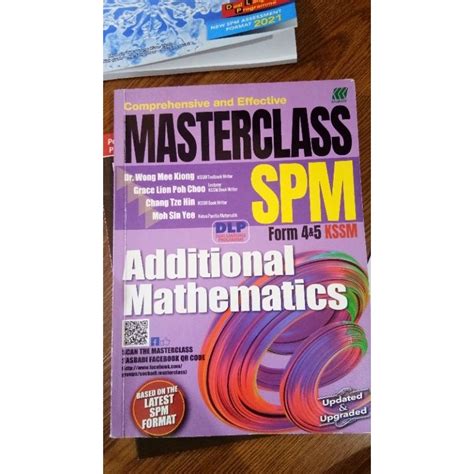 Masterclass Add Maths Spm Form 4 And 5 Kssm Shopee Malaysia