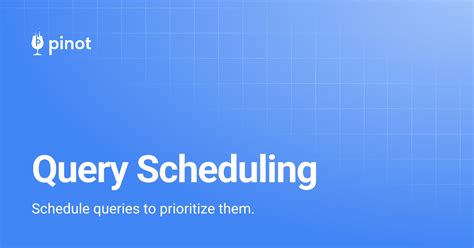 Query Scheduling Apache Pinot Docs