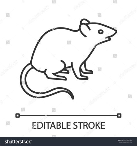 Mouse Linear Icon Thin Line Illustration Stock Vector Royalty Free 1014871360 Shutterstock