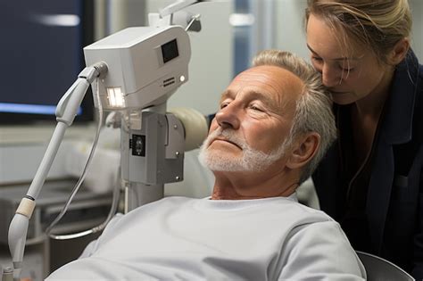 Premium Ai Image Patient Concentrated During Intraocular Pressure
