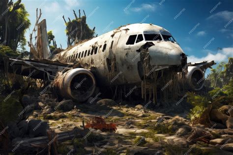 Premium Ai Image Flight Tragedy Engine Failure Midair