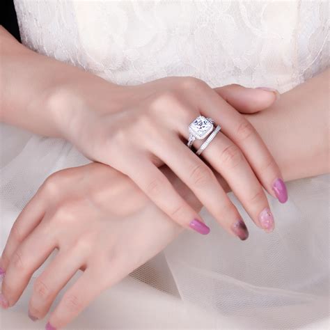 Jewelrypalace Princess Cut 2ct Cubic Zirconia Anniversary Promise Wedd