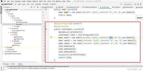 ssm框架之springmvc传参接参json 详细简单 入门必看 ssm中使用json csdn博客