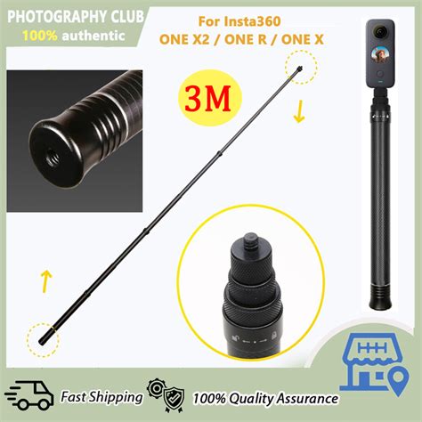 Insta360 3m ไม้เซลฟี่ที่มองไม่เห็นสำหรับ Insta360 Selfie Stick One X4