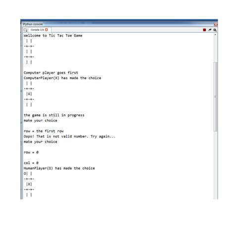 Solved Develop The Classic Game Tic Tac Toe In Python Chegg