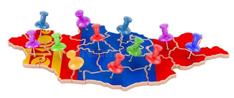 Mongolian Map 3d Stock Illustrations 295 Mongolian Map 3d Stock