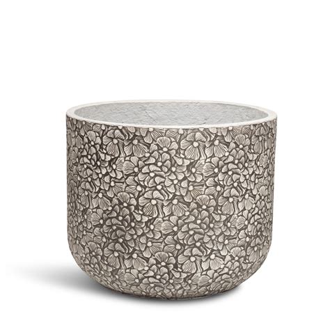 fleur ami Petal planter Ø 37 cm height 30 cm gray High quality