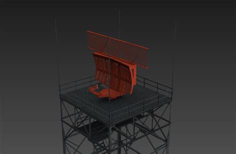 Airfield Radar Asr 9 Asr 11 Airport Surveillance Radar 3d Model 30 Fbx Max Obj Unknown