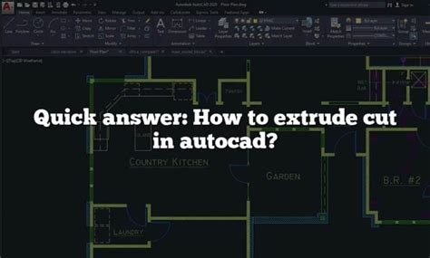 Quick Answer How To Extrude Cut In Autocad