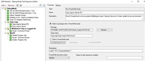 Building A Better Debug Task Sequence Garytown Configmgr Blog